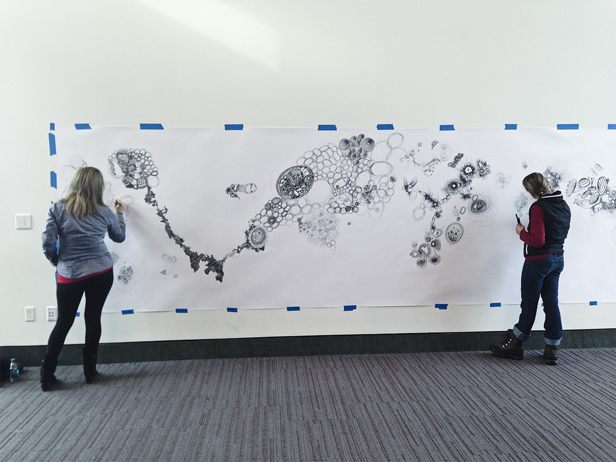 Participatory Drawing – Shelburne Museum, Vermont, 2016 – Sonja Hinrichsen