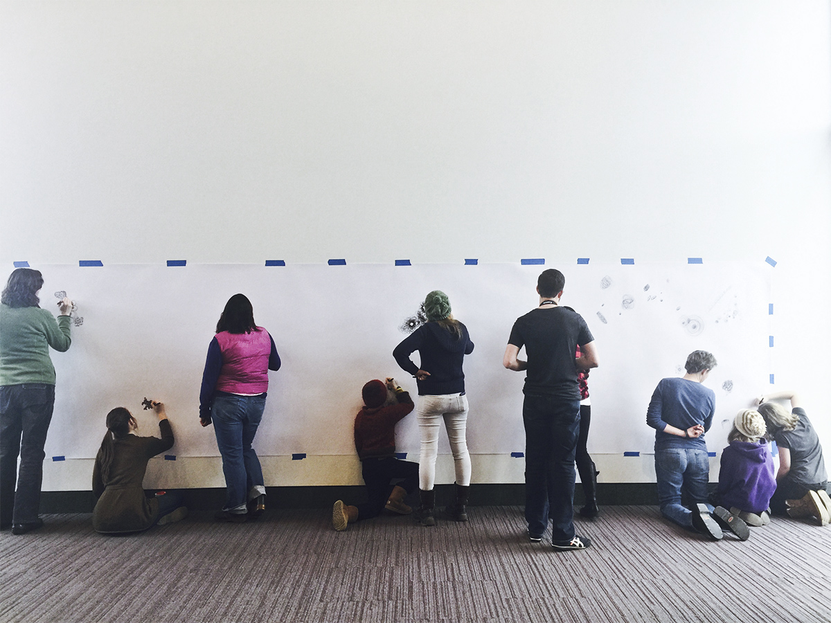 Participatory Drawing – Shelburne Museum, Vermont, 2016 – Sonja Hinrichsen