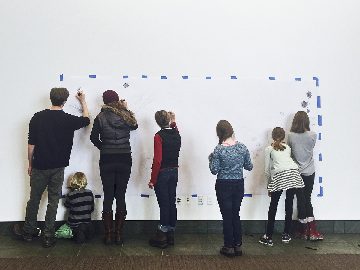 Participatory Drawing – Shelburne Museum, Vermont, 2016 – Sonja Hinrichsen